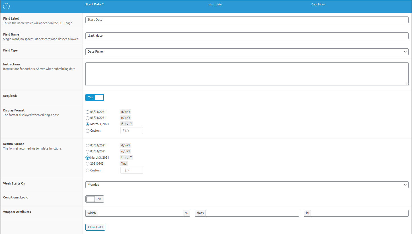 Manage Advanced Custom Fields and integrate them in a Wordpress plugin - Flowygo