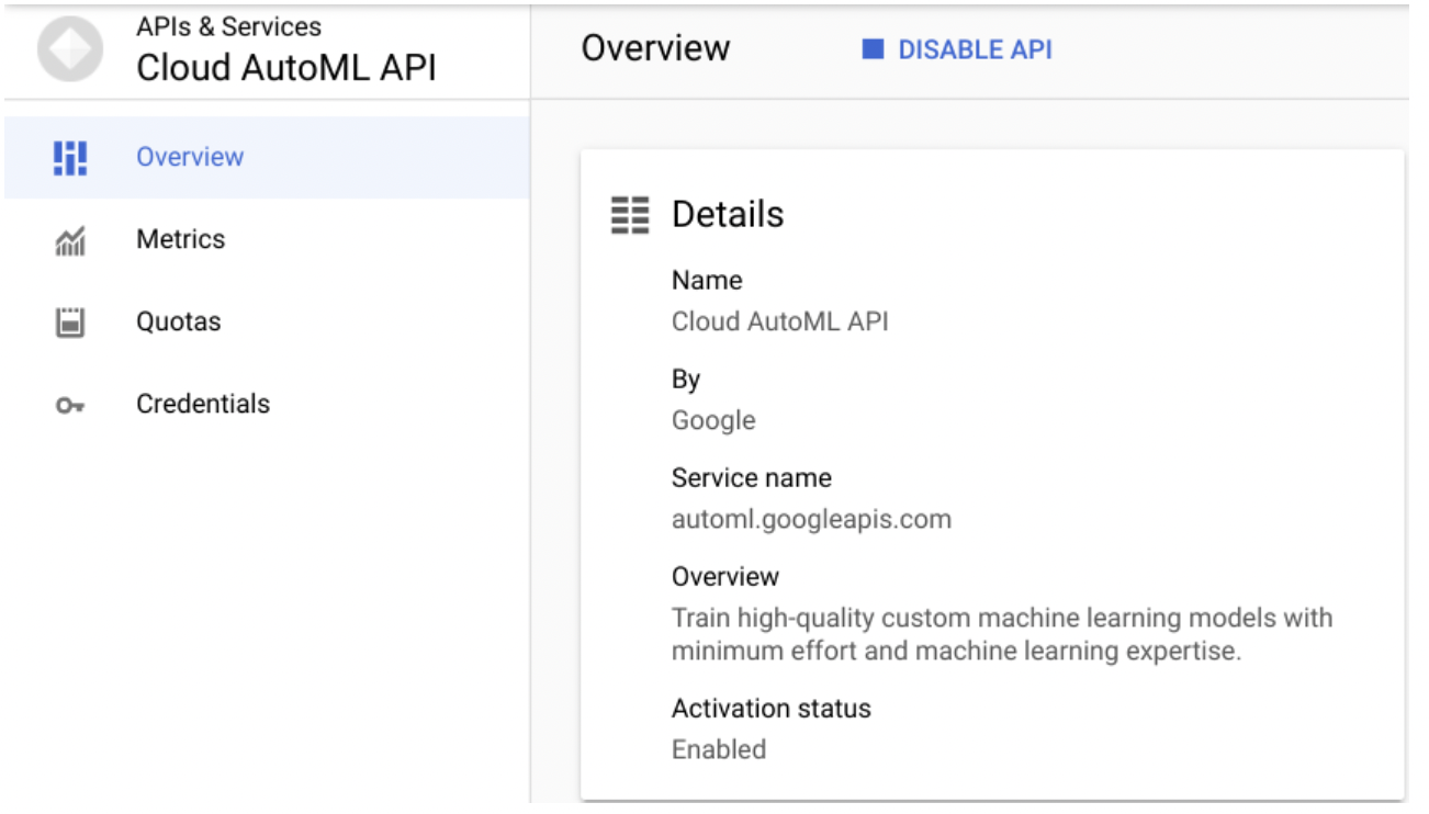 AutoML Vision: image classification - Flowygo